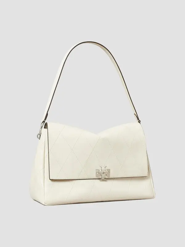 Tory Burch Charlie Large Quilted Leather Shoulder Bag