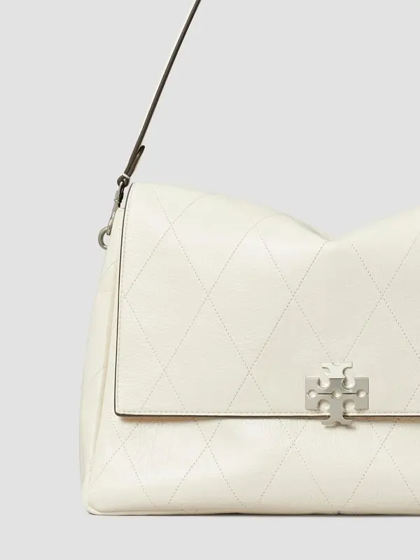 Tory Burch Charlie Large Quilted Leather Shoulder Bag