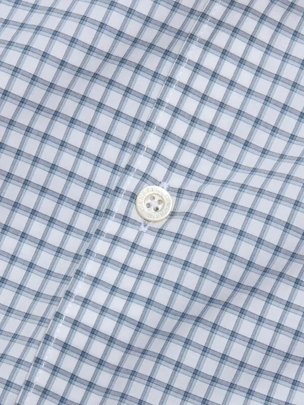 Canali Window Check Cotton Sport Shirt