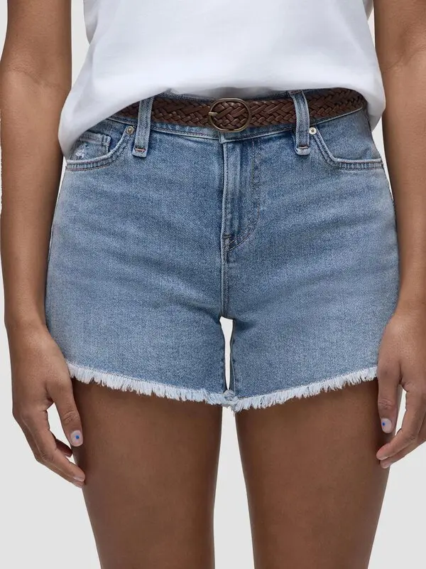 Hudson Jeans Gemma Mid-rise Denim Shorts