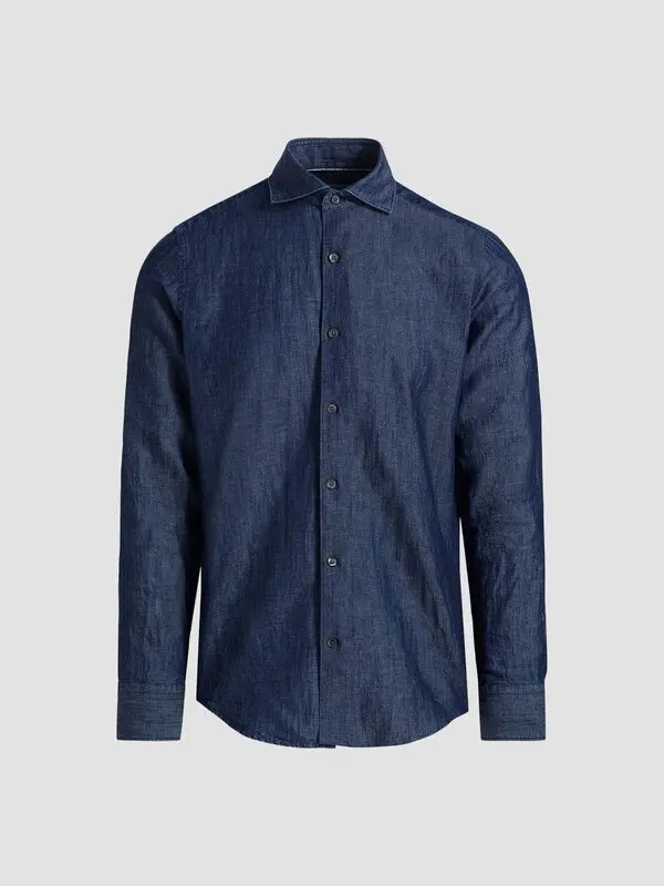Canali Cotton-linen Sport Shirt