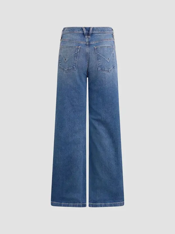 Hudson Jeans Jodi Track-detail Wide-leg Loose-fit Jeans