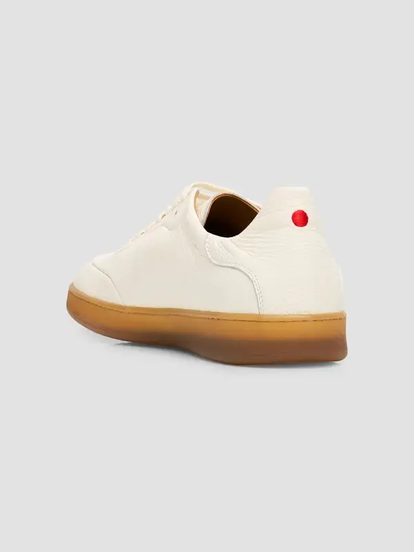 Kiton Leather Low-top Sneakers - White