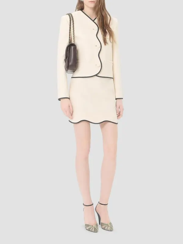 Valentino Garavani Mini Skirt In Crepe Couture