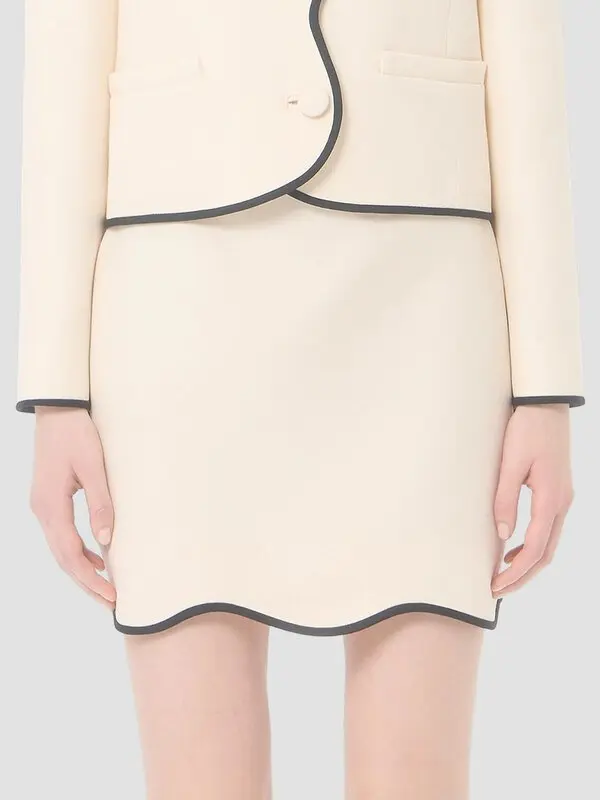 Valentino Garavani Mini Skirt In Crepe Couture