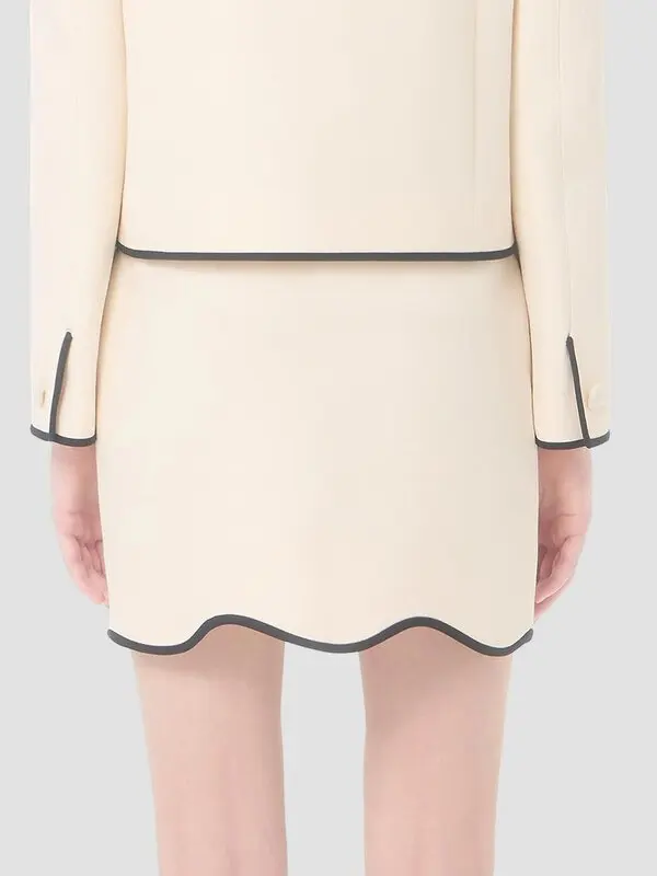 Valentino Garavani Mini Skirt In Crepe Couture