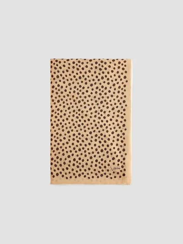 Valentino Garavani Dalmatian And Extra Dot Polka Dot Headband In Cotton And Silk