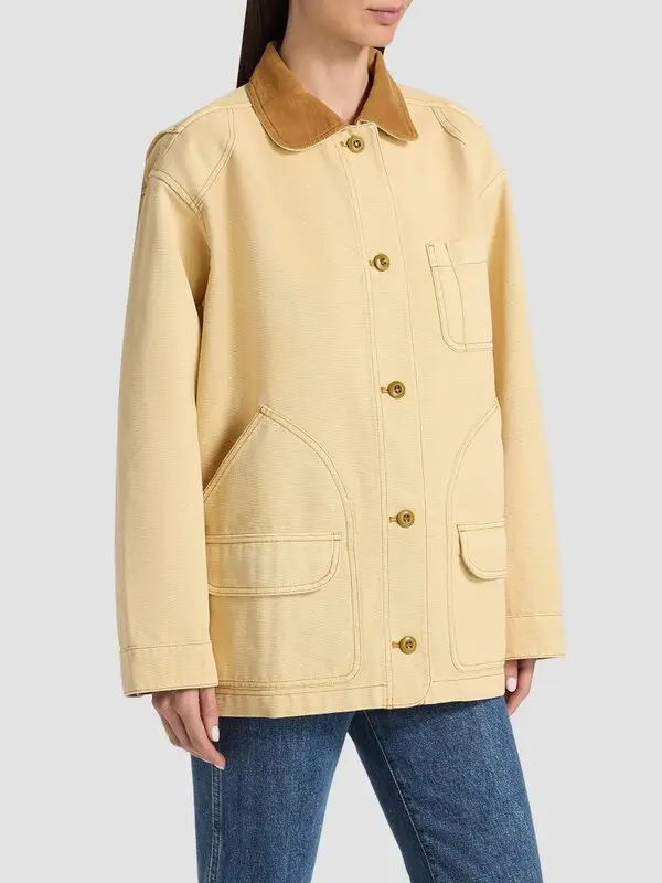 DÔEN Pascale Contrast Collar Jacket