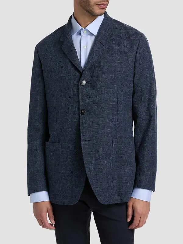 Canali Hybrid 4-button Patch Jacket