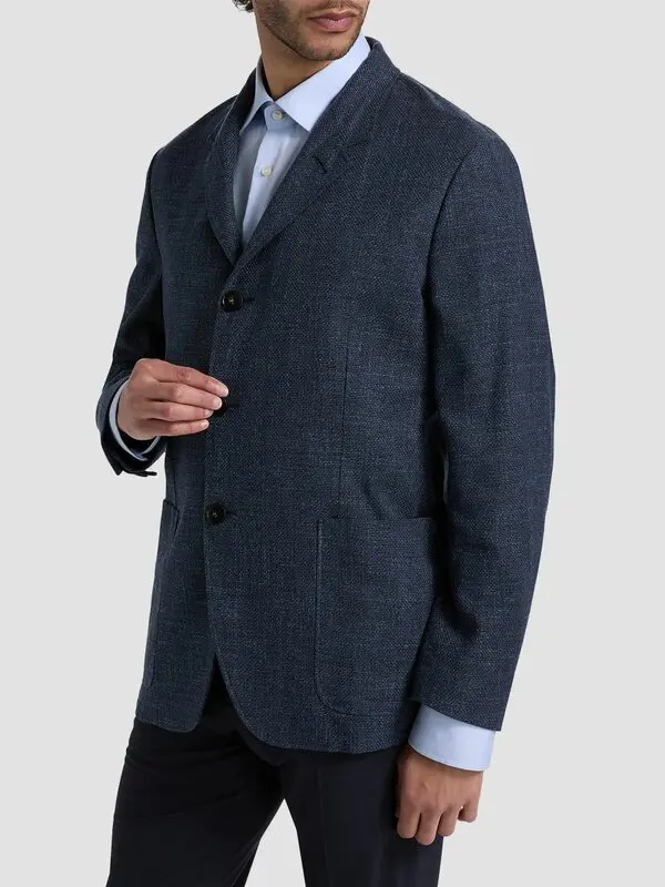Canali Hybrid 4-button Patch Jacket