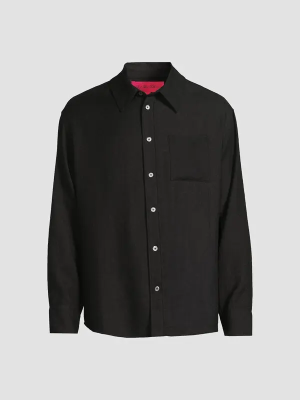 THE ELDER STATESMAN Regular-fit Cashmere-wool Shirt