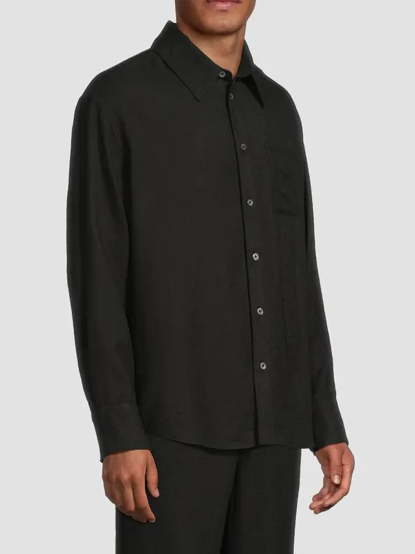 THE ELDER STATESMAN Regular-fit Cashmere-wool Shirt