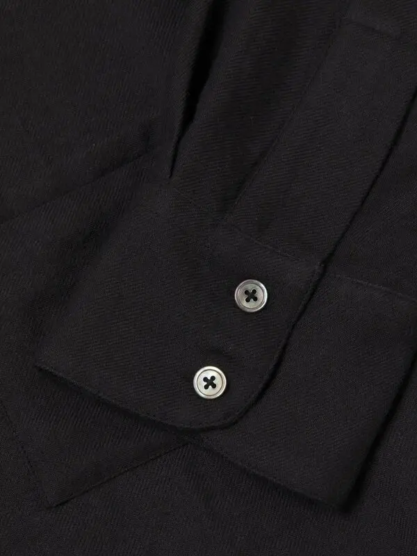 THE ELDER STATESMAN Regular-fit Cashmere-wool Shirt