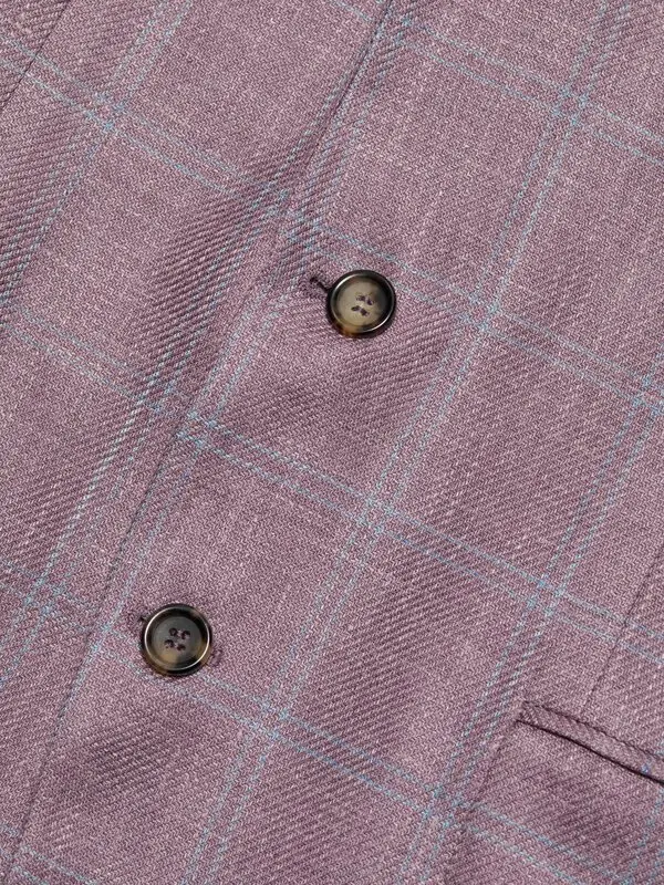 Canali Kei Windowpane Plaid Sport Coat