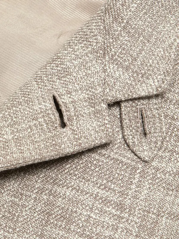 Canali Bruma Textured-weave Hybrid Patch Jacket