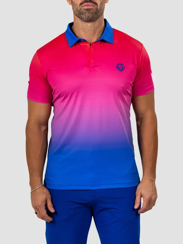 MACEOO Knit Ascension Sunset Polo Shirt