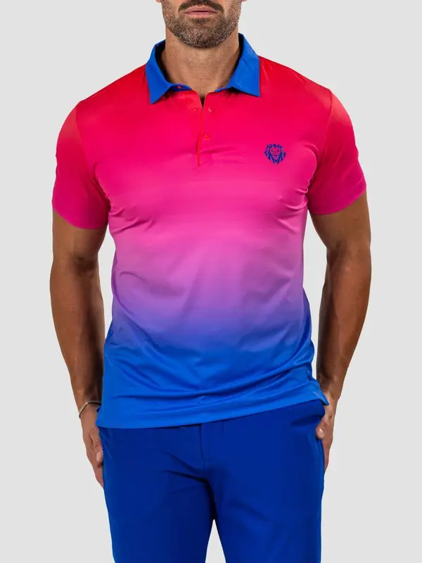MACEOO Knit Ascension Sunset Polo Shirt