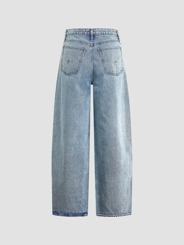 Hudson Jeans Courtney Mid-rise Wide-leg Jeans