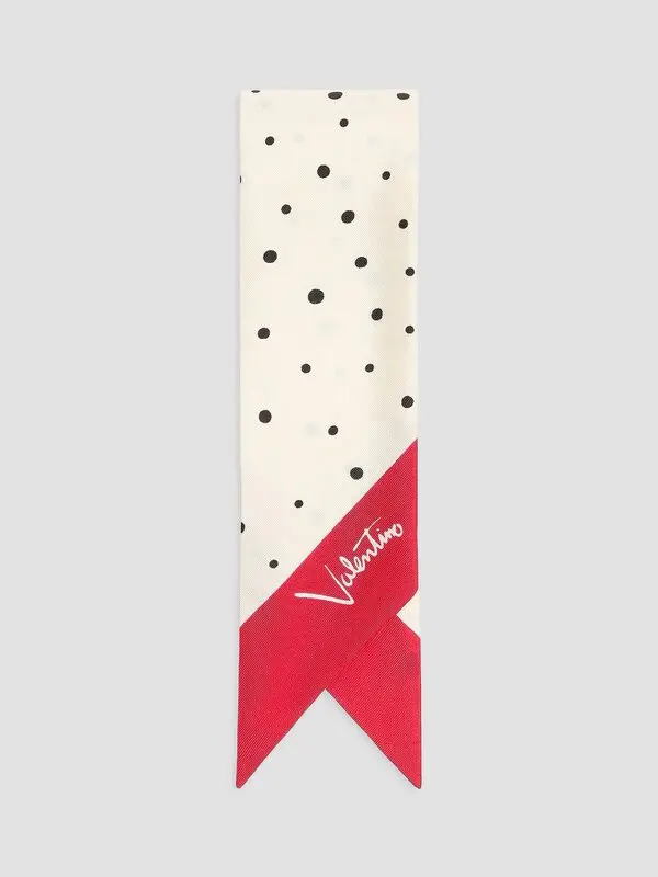 Valentino Garavani Little Stars Starry Silk Bandeau Scarf