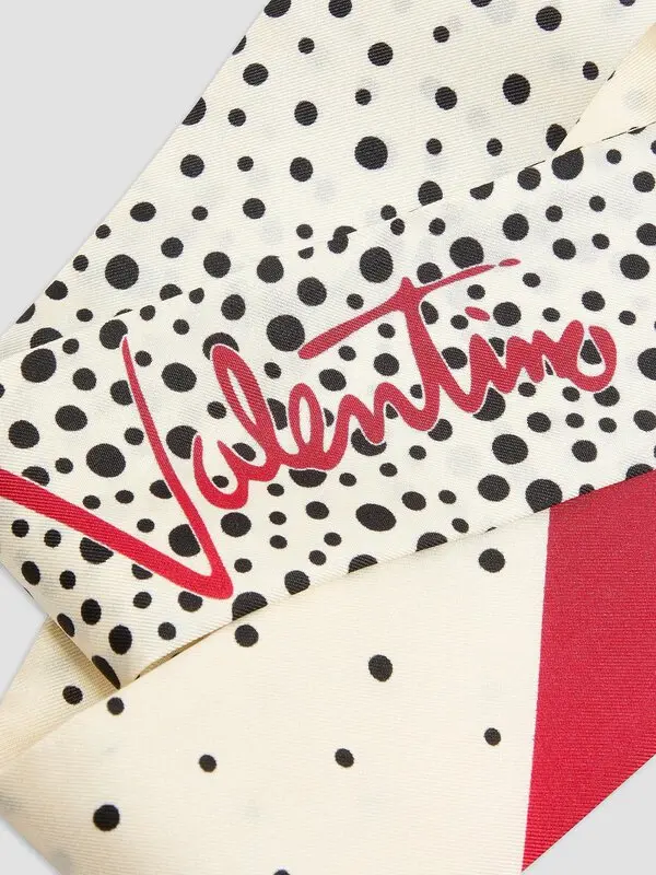 Valentino Garavani Little Stars Starry Silk Bandeau Scarf