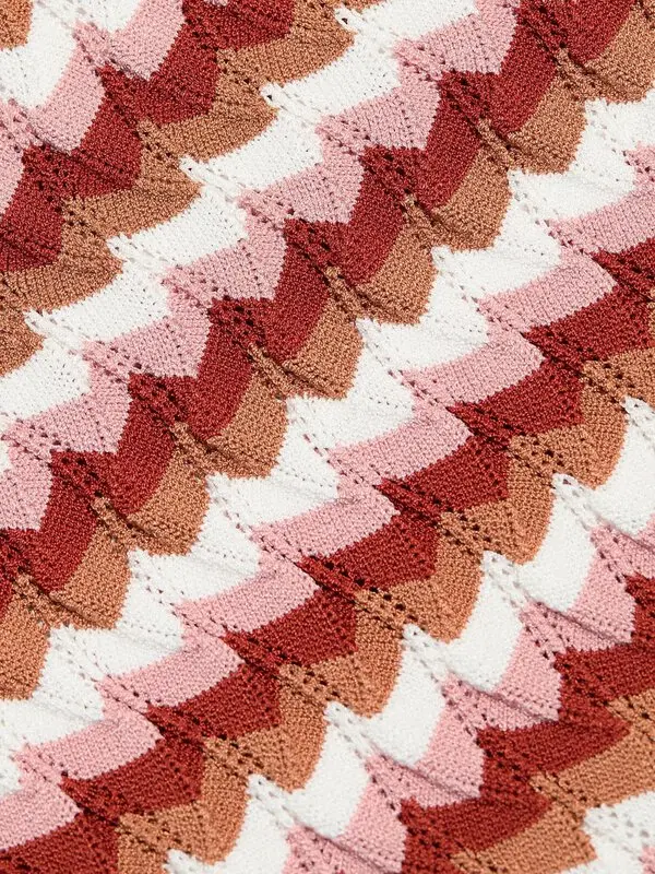 Ronny Kobo Drake Knit Midi-skirt - Rust Combo