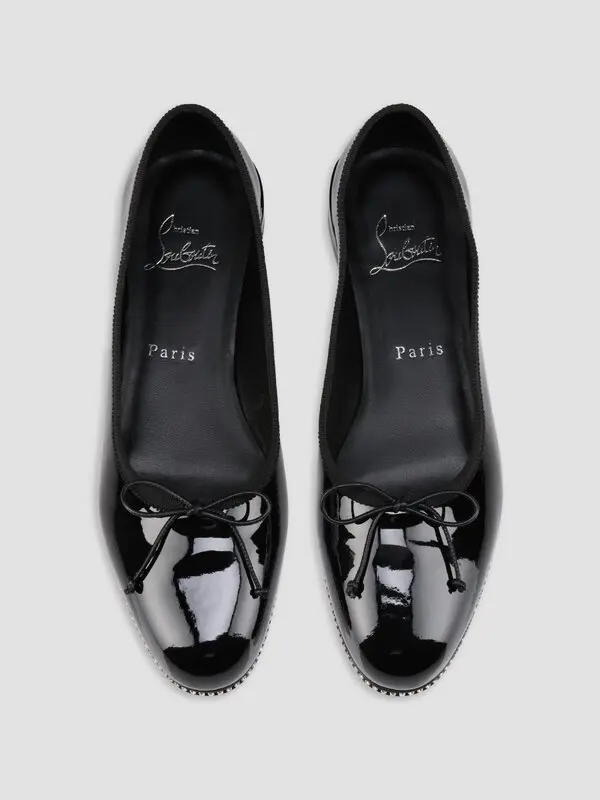 CHRISTIAN LOUBOUTIN Sweetie Strass Flats - Black