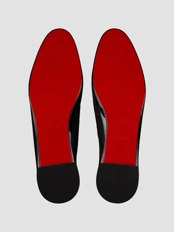 CHRISTIAN LOUBOUTIN Sweetie Strass Flats - Black