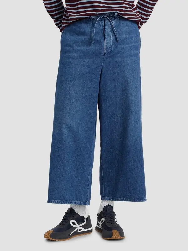 Loewe X Paula's Ibiza Drawstring Cropped Jeans