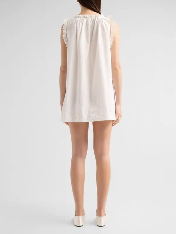 DÔEN Nessie Cotton Minidress - Salt