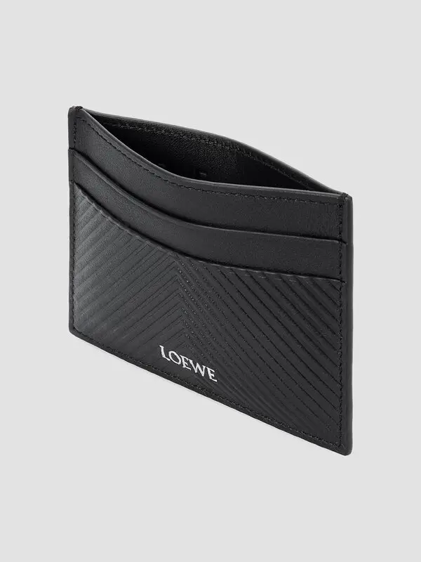 Loewe Logo Chevron Leather Card Case
