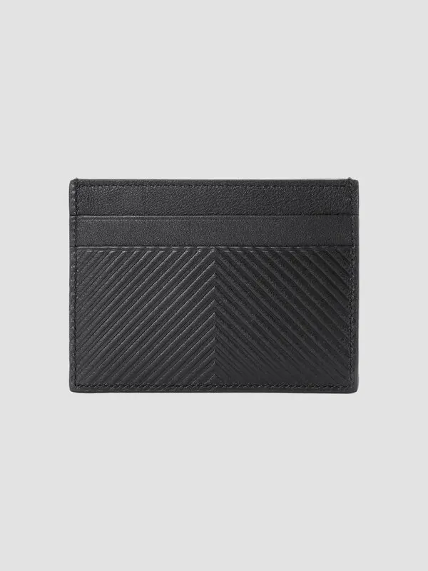 Loewe Logo Chevron Leather Card Case
