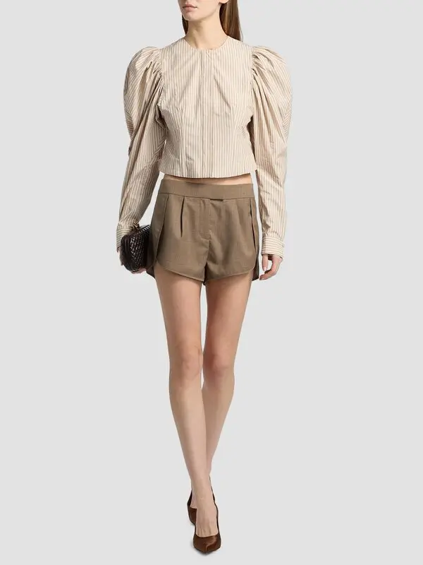 Ronny Kobo Liam Pleated Shorts