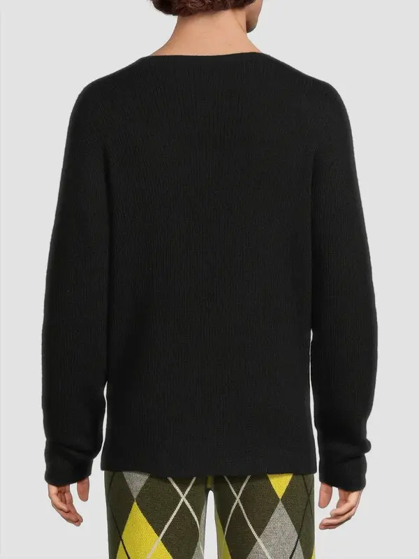 THE ELDER STATESMAN Heavy Cashmere-silk Crewneck Sweater