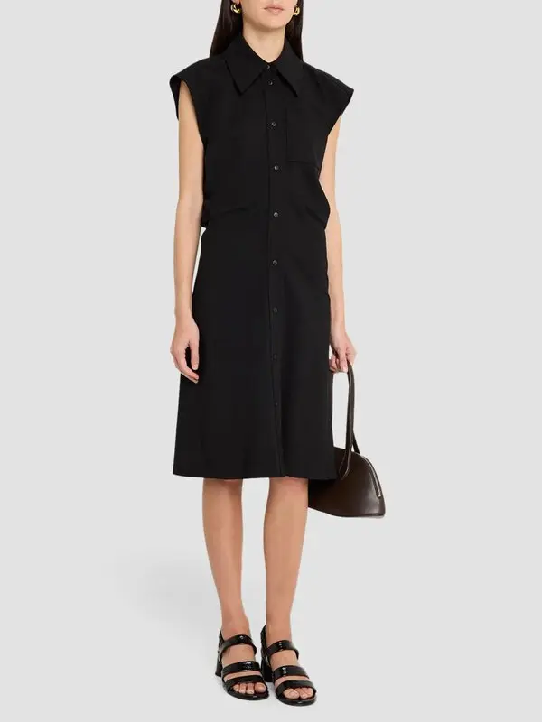 Co Banana Cut Wool Shirtdress