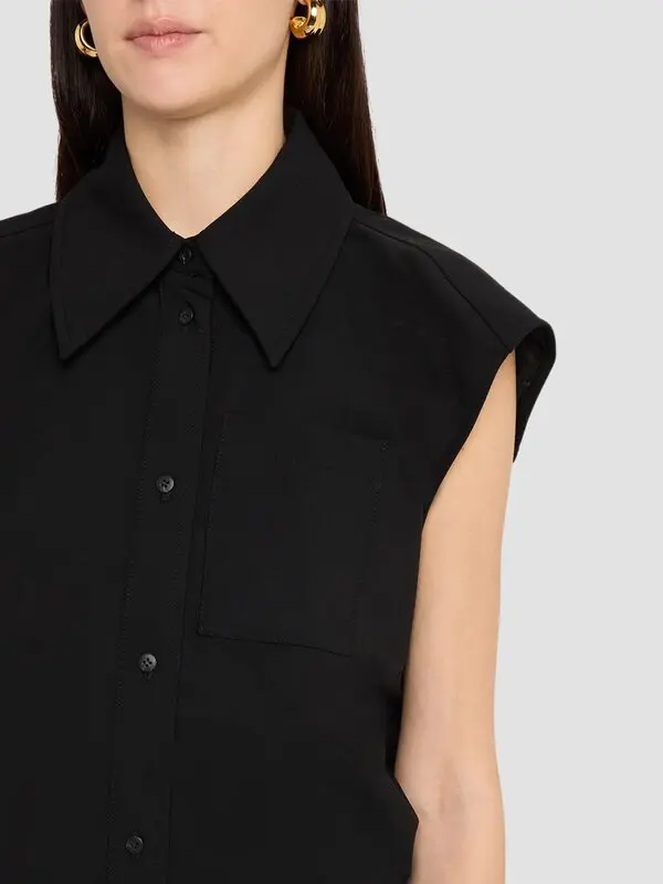 Co Banana Cut Wool Shirtdress