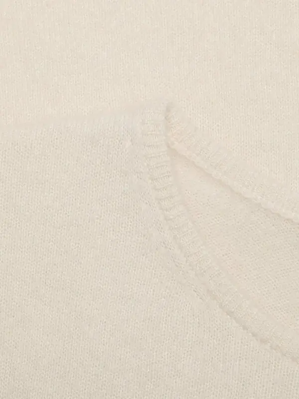 Co Crewneck Knit Cashmere-silk T-shirt - Ivory