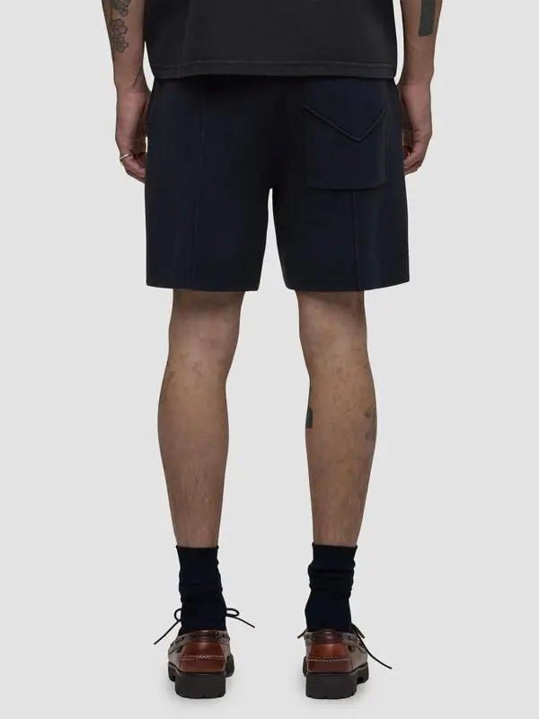 Hudson Jeans Double Knit Pintuck Drawstring Shorts