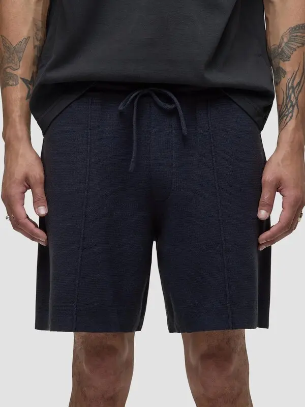 Hudson Jeans Double Knit Pintuck Drawstring Shorts