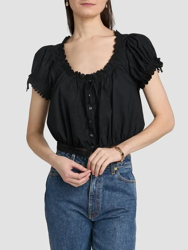 DÔEN Nera Eyelet Blouse