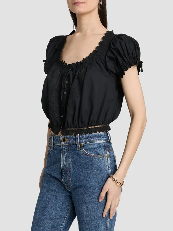 DÔEN Nera Eyelet Blouse