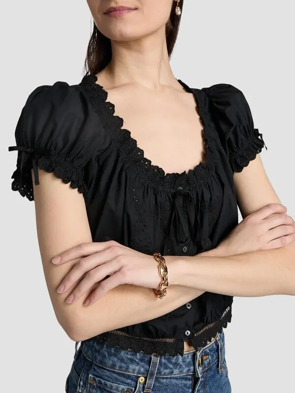 DÔEN Nera Eyelet Blouse