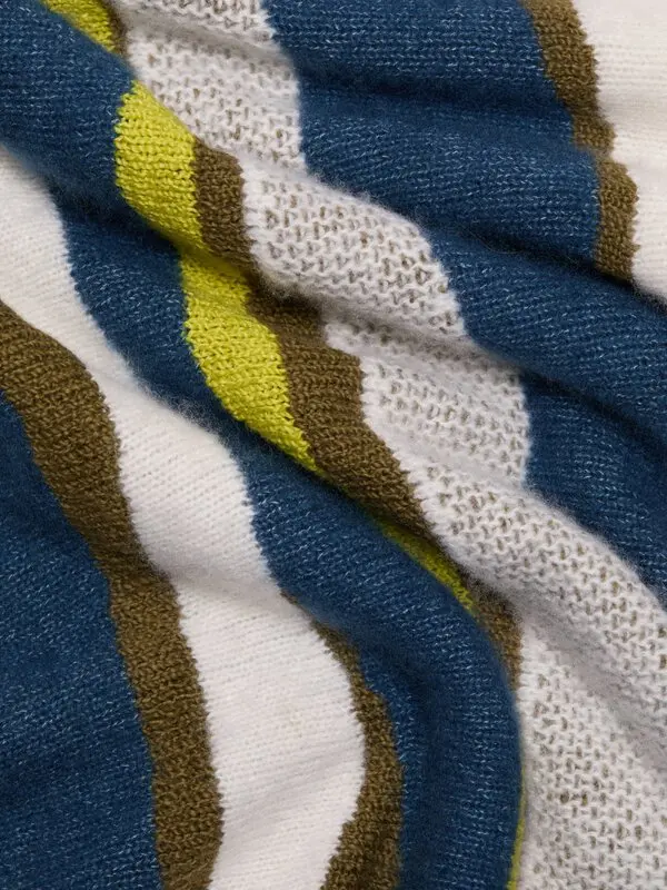 THE ELDER STATESMAN Nora Shore Striped Cotton Tunic