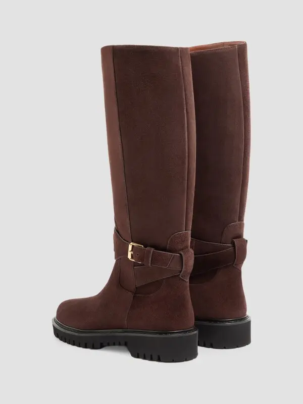Valentino Garavani Vlogo Signature Split Leather 40mm Boots