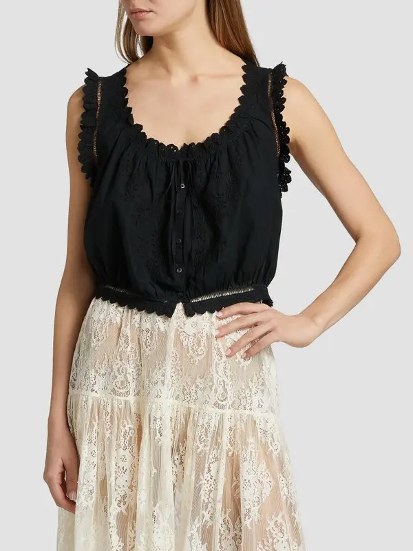 DÔEN Traveler Eyelet Top