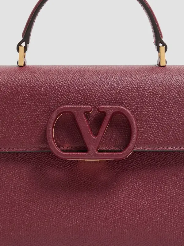 Valentino Garavani V-sling Small Top Handle Bag In Grainy Calfskin