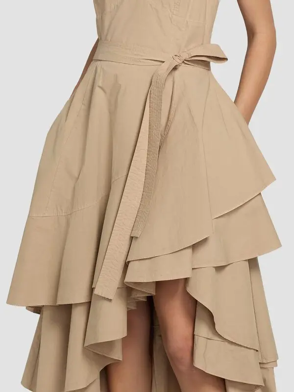 Co Tank Tton Ruffle Midi-dress