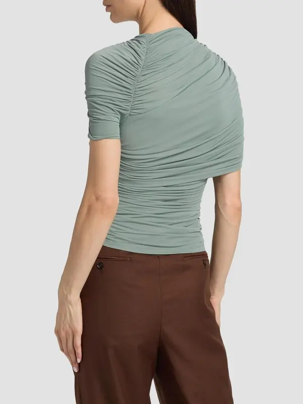 Ronny Kobo Vega Ruched Jersey Top