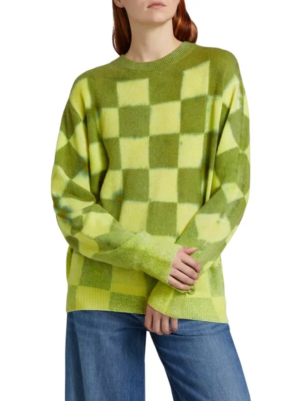 THE ELDER STATESMAN Chess Tranquility Cashmere Sweater
