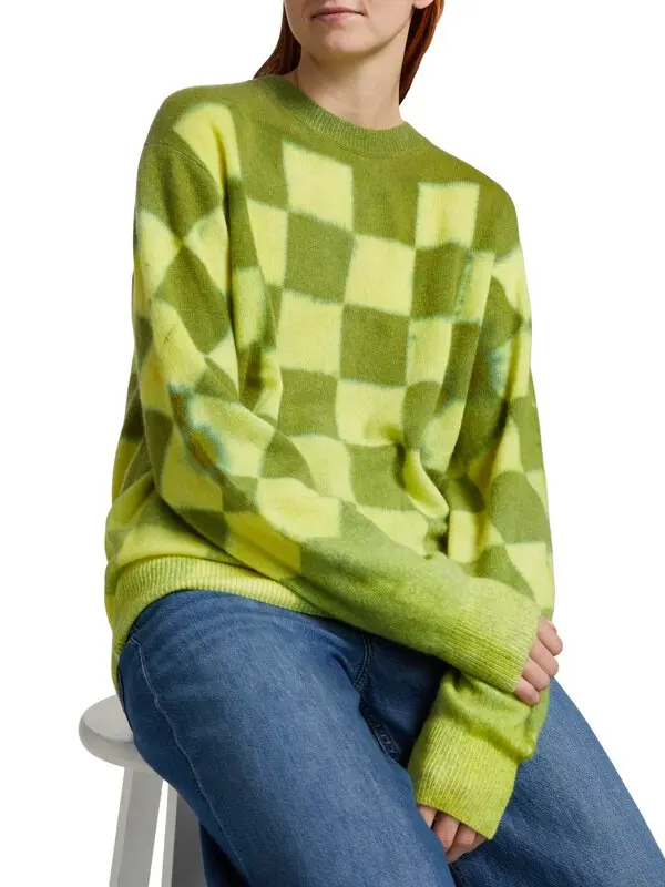 THE ELDER STATESMAN Chess Tranquility Cashmere Sweater