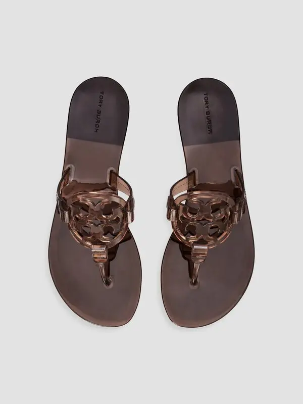 Tory Burch Miller Jelly Sandals - Soft Brown